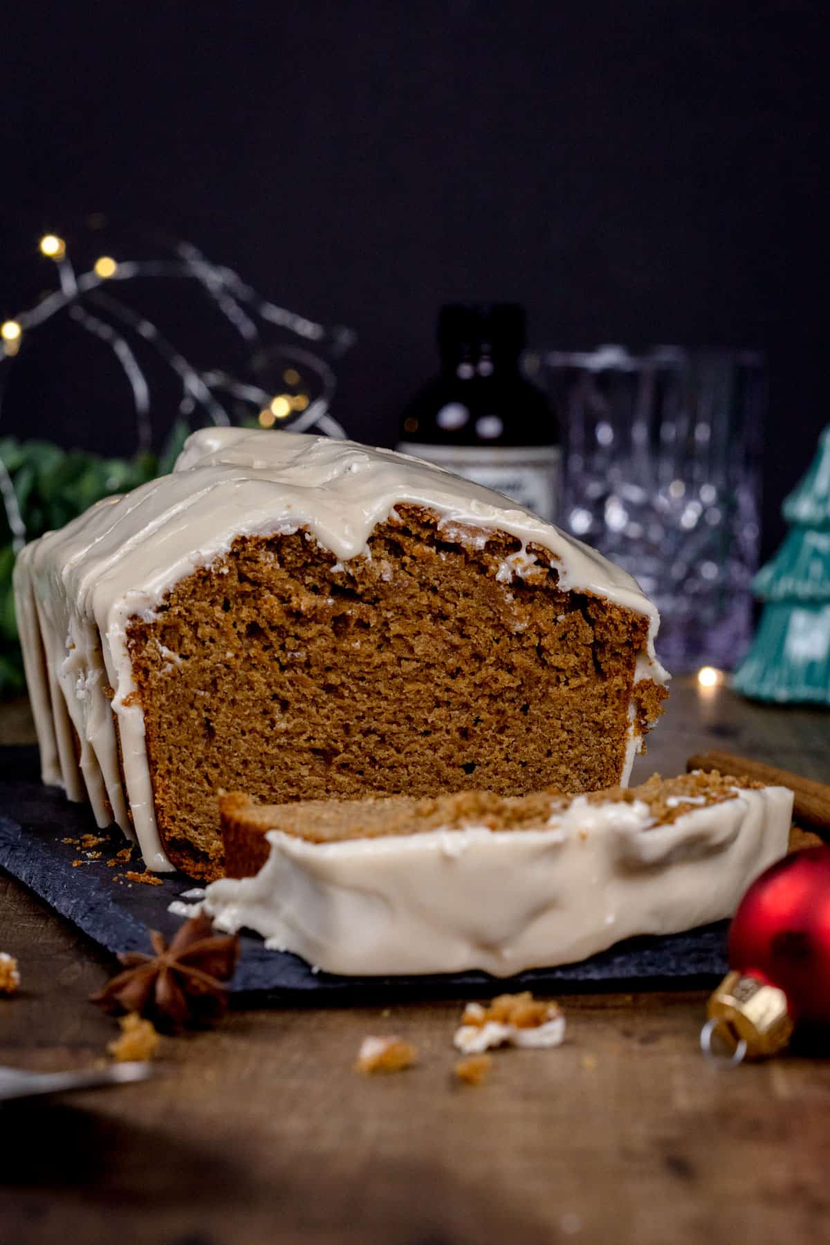 Easy Spiced Vegan Gingerbread Loaf Cake - Friendly Vegan Kitchen